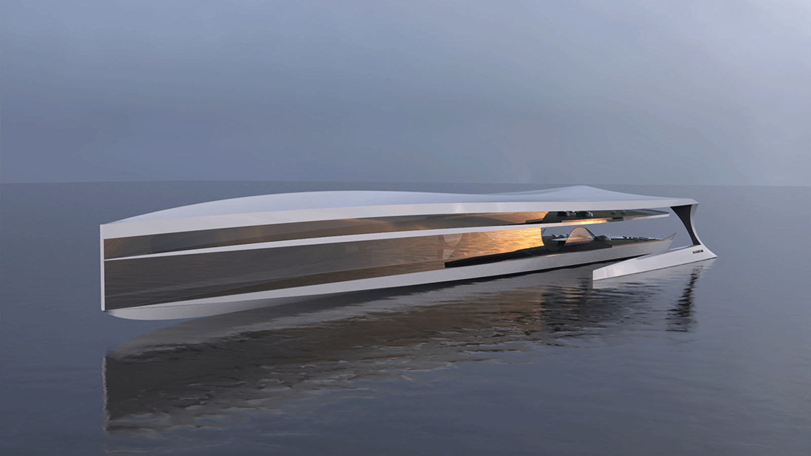 Wakinyan: A 130m trimaran superyacht concept by Aras Kazar